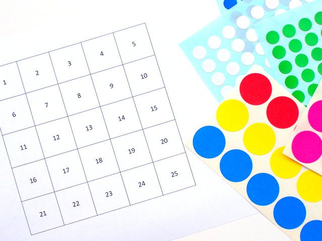 Make Fun and Colorful Number Chart Sticker Math Art | Pink Stripey Socks