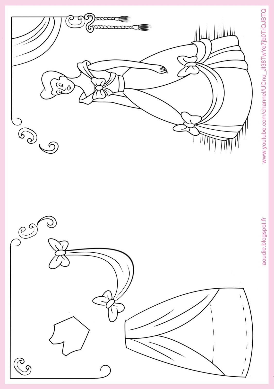 Cinderella's sewing book tutorial