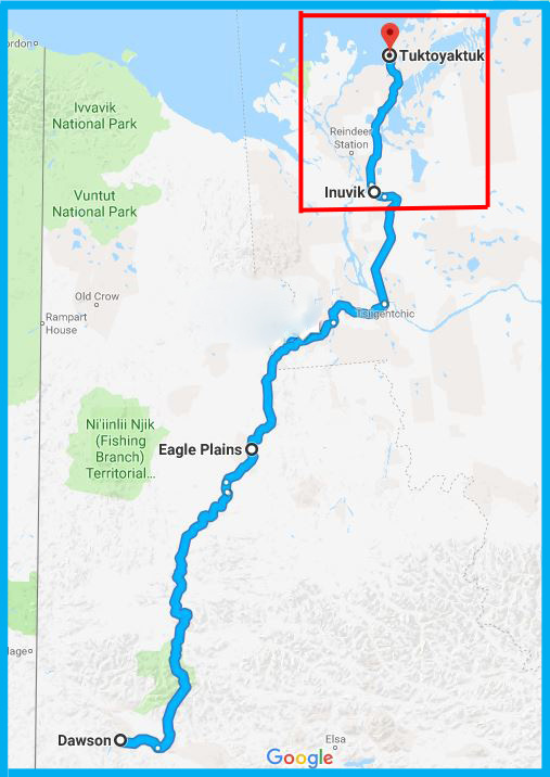 Martinelli Reiseblog: Inuvik-Tuktoyaktuk mit dem Wohnmobil