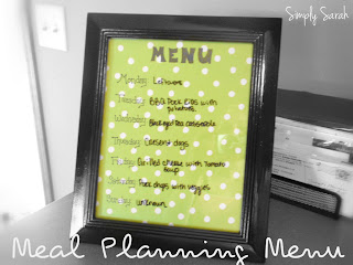 The Modern Dame: DIY: Menu Planning Board