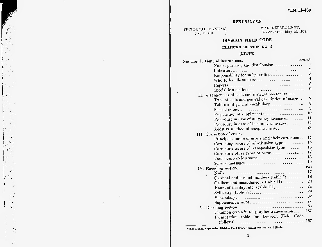 Christos military and intelligence corner: The US Division Field Code
