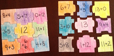 Addition Puzzles & Giveaway Winners! | TheHappyTeacher