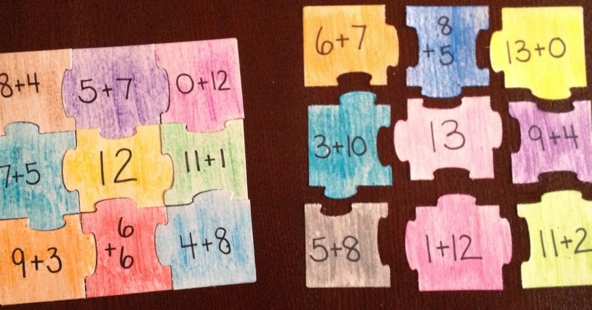 Addition Puzzles & Giveaway Winners! | TheHappyTeacher