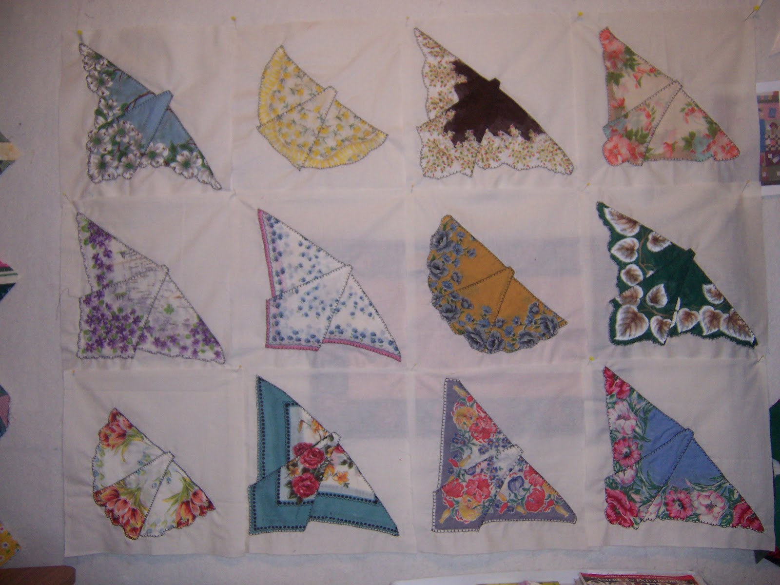 Quilts and Art by Cheryl: Handkerchief Butterfly Quilt Blocks