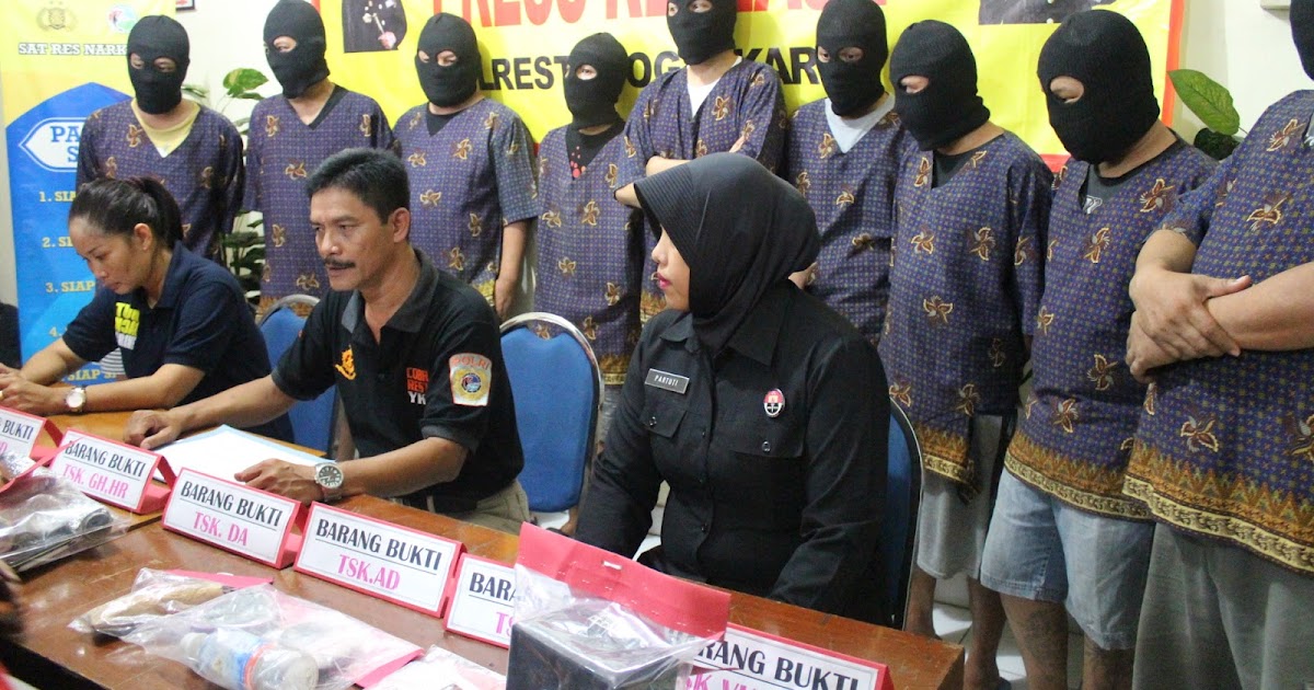 Ops Bersinar 2016, Polresta Yogyakarta Ungkap 9 Kasus Narkoba Dan Amankan 13 Tersangka - sakaran