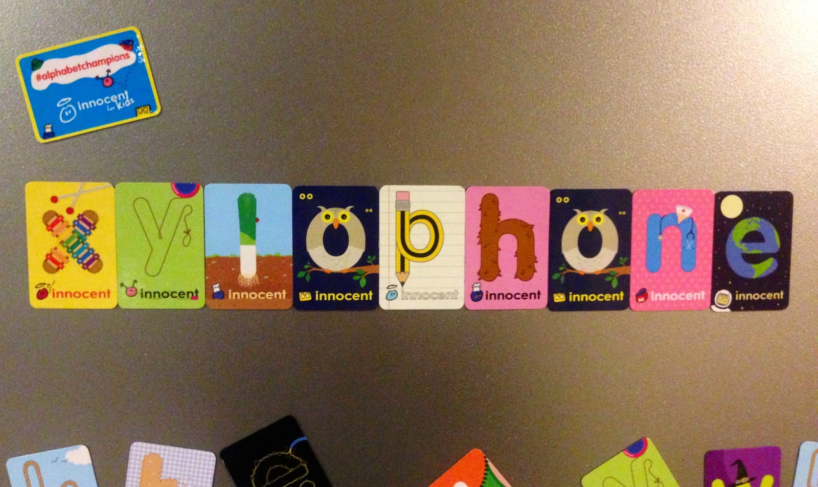 Innocent Alphabet Champions - X is for... | The Mini Mes and Me