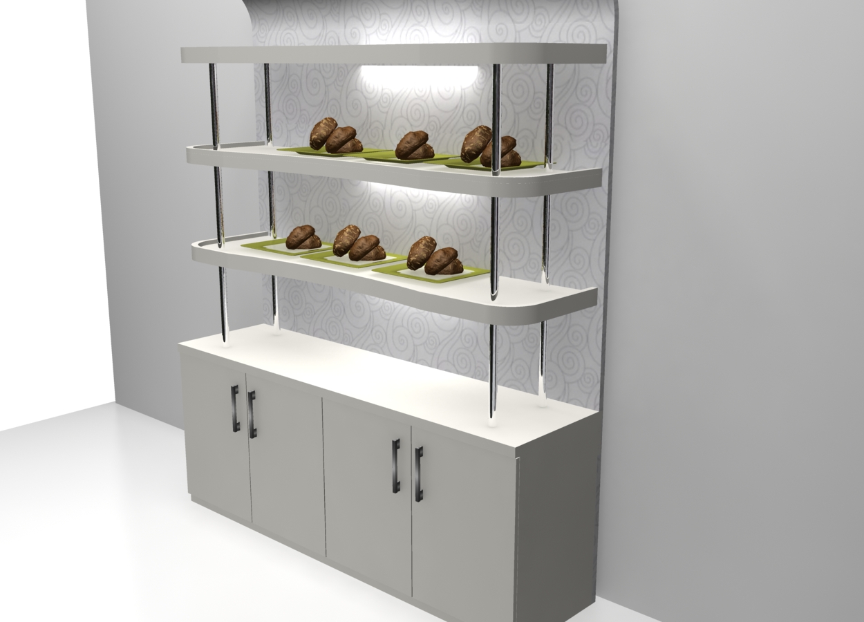 Etalase Display Roti - Furniture Semarang | Custom Furniture Semarang