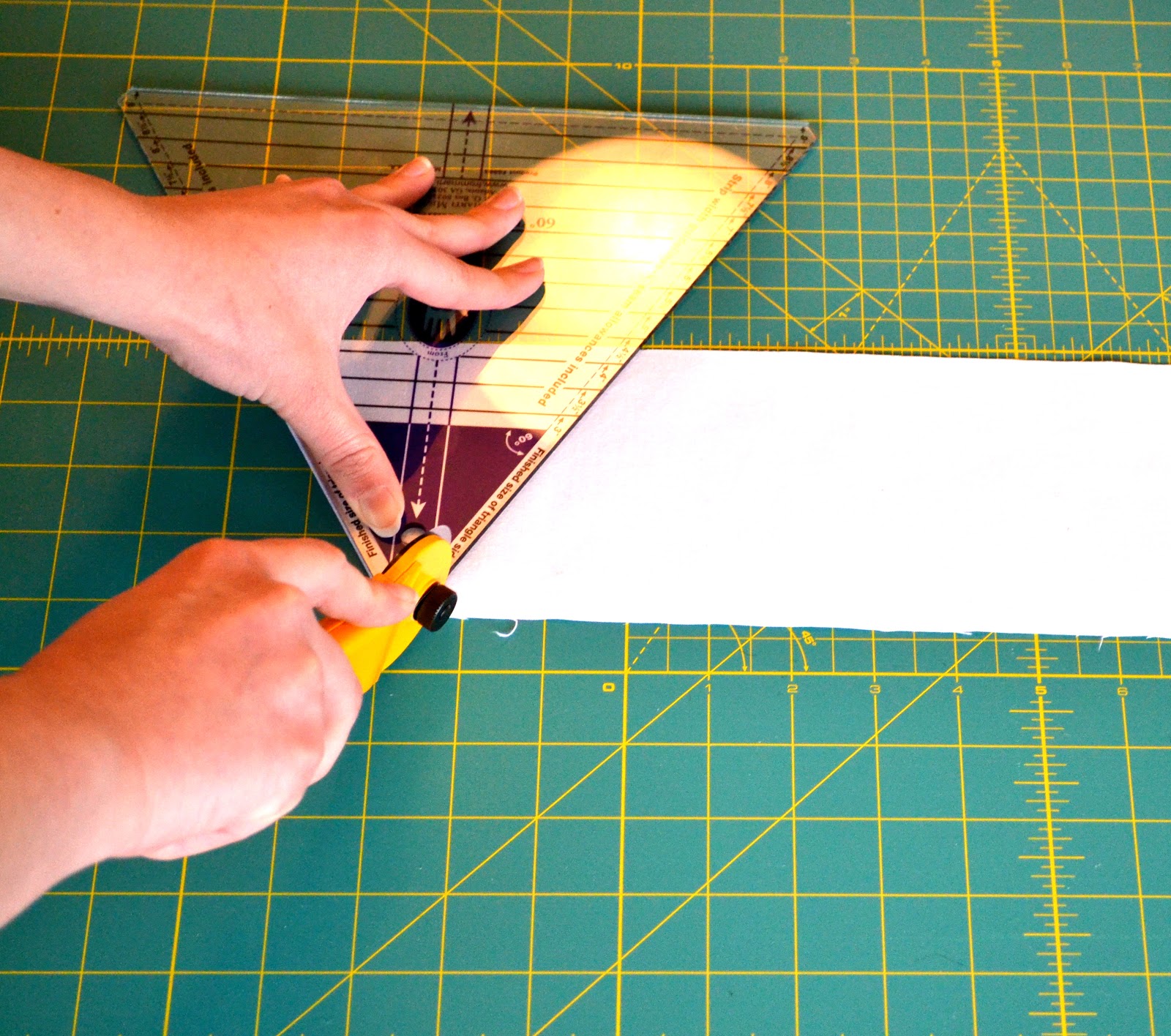 On the Windy Side: How to cut equilateral triangles - a tutorial