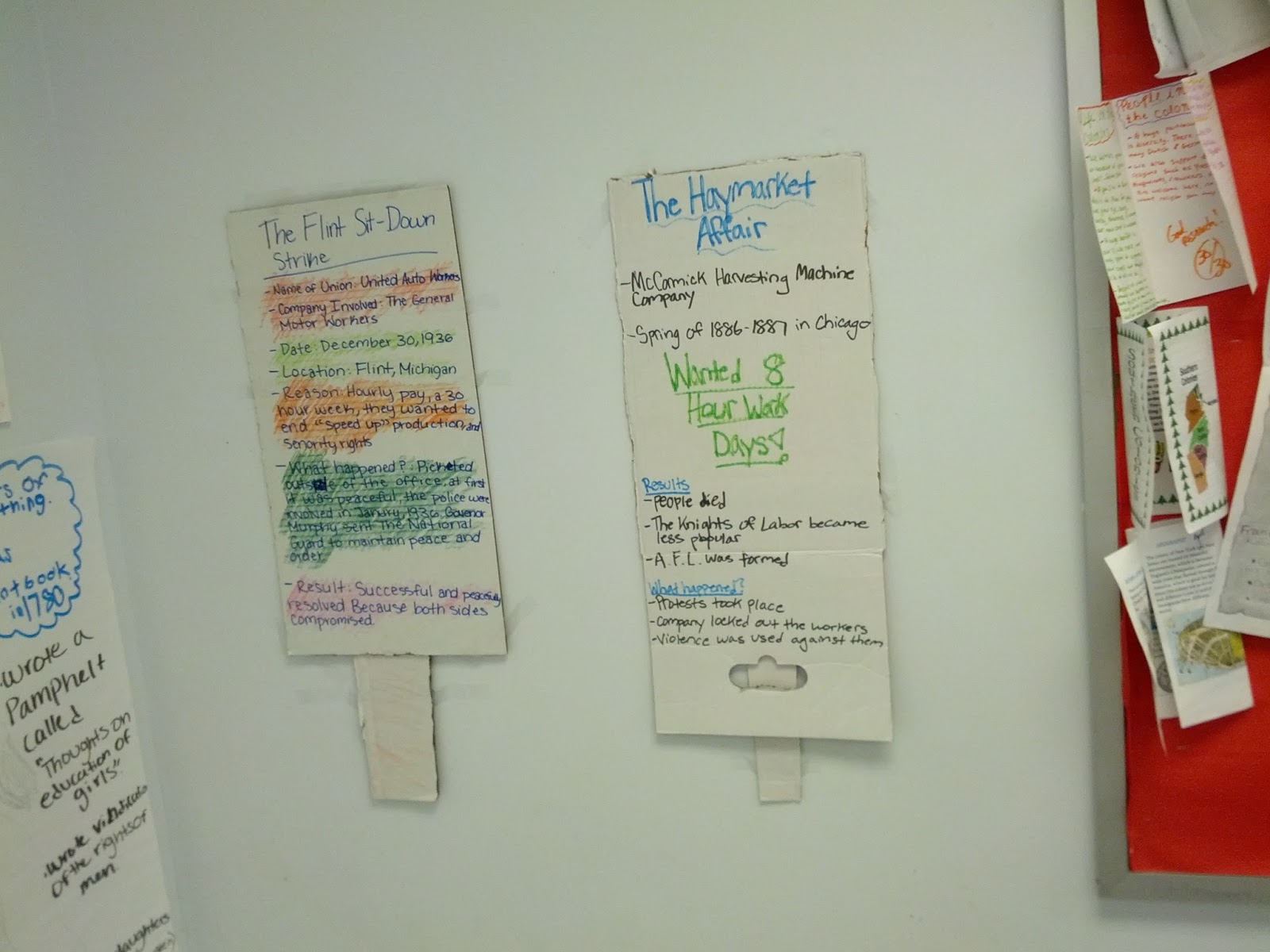 Students of History: Turning Paper Boxes into Picket Signs - Strikes ...
