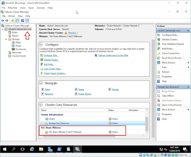 JamesPCSchool: Storage Spaces Direct S2D Chapter 3 - Create Witness share