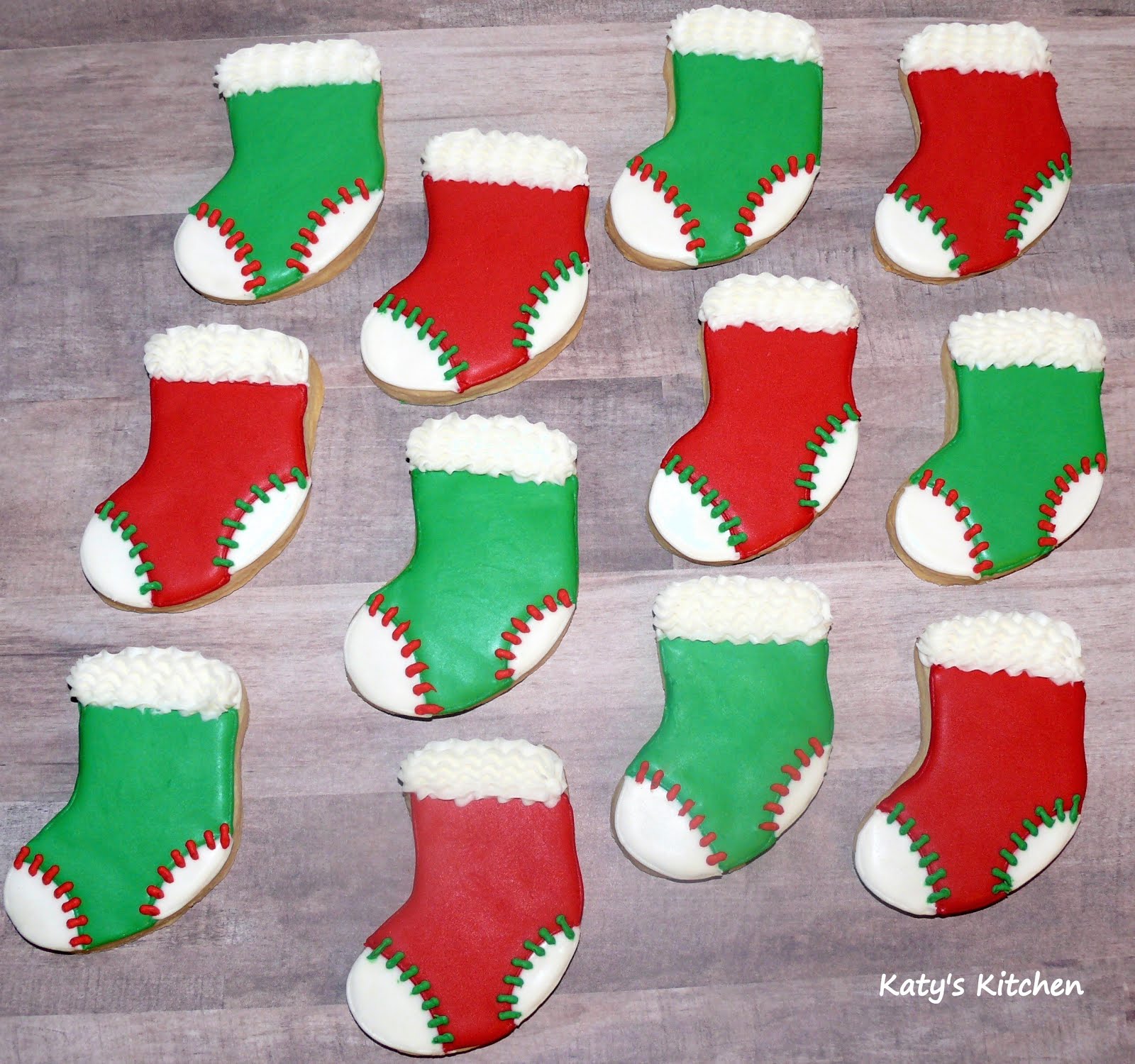 Katy's Kitchen: Christmas Stocking Cookies