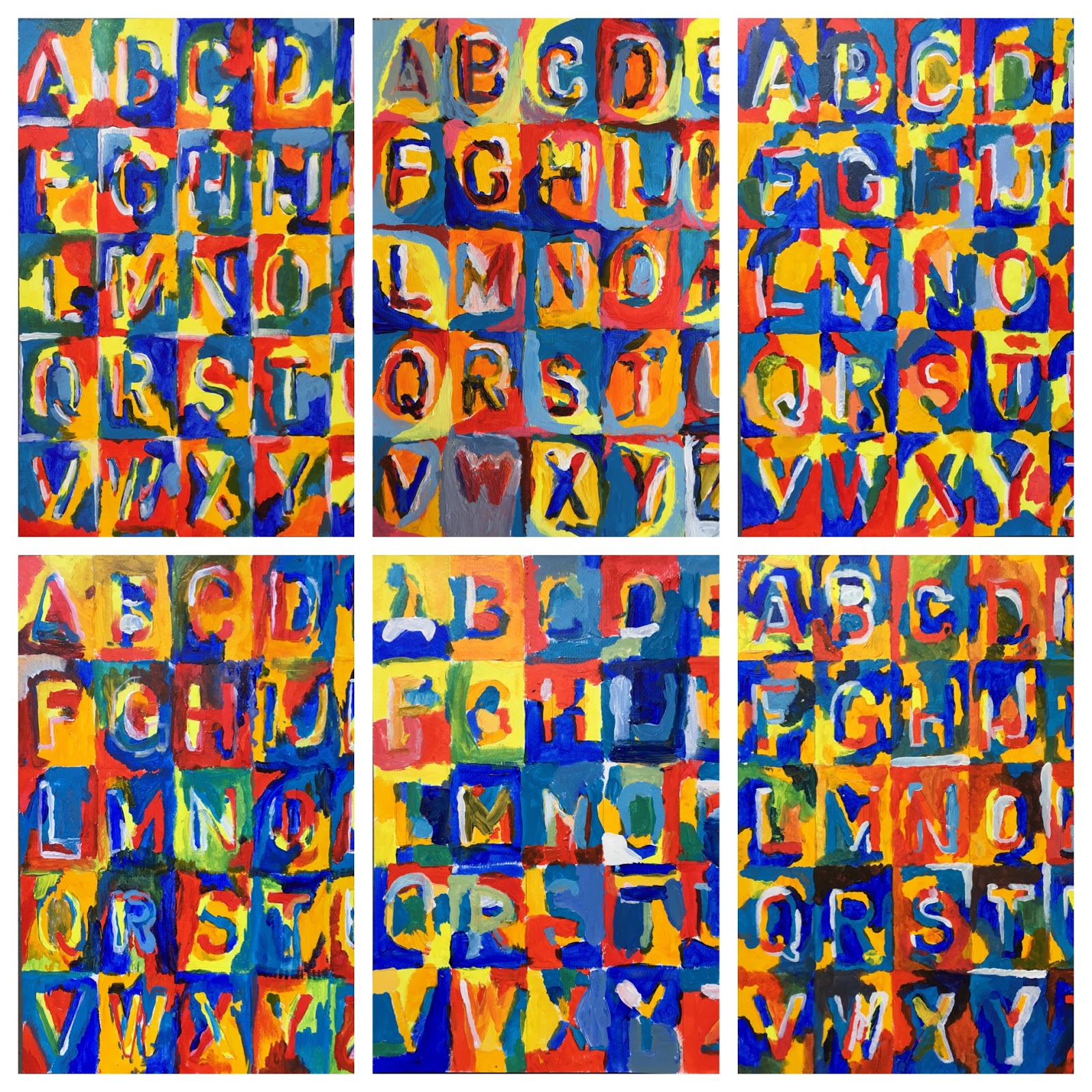 Art Room Britt: Jasper Johns Letters