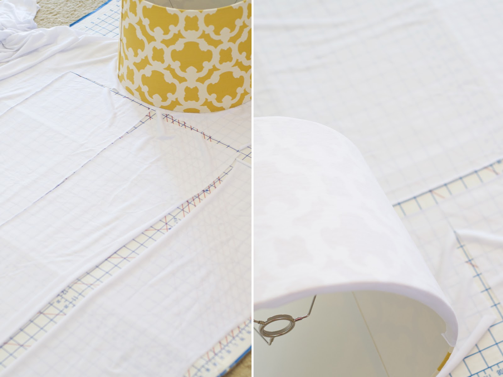 DIY in 1 Hour or Less | Removeable Jersey Lampshade cover - Dorsey Designs