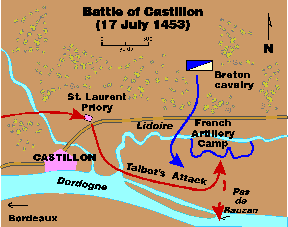 Wars of the Roses: BATTLE OF CASTILLON, (1453)