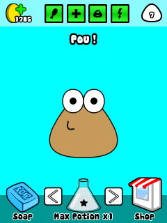 Pou'N Pou: Max Potion e Outras Poções