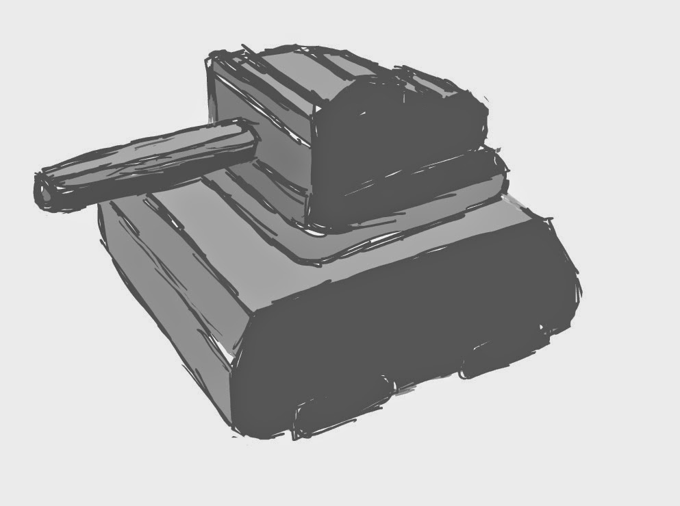Game Art and Illustrations: DRAWING CHALLENGE : FUTURISTIC TANK (TWO ...