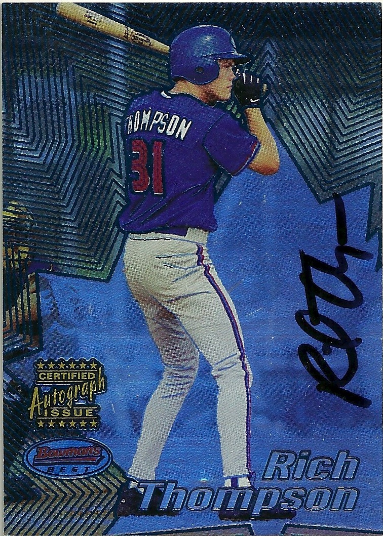 The Snorting Bull: 2002 Bowman's Best Rich Thompson Autograph