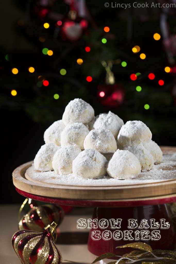 Snow ball Cookies Recipe| Christmas Recipes ~ Lincy's Cook Art