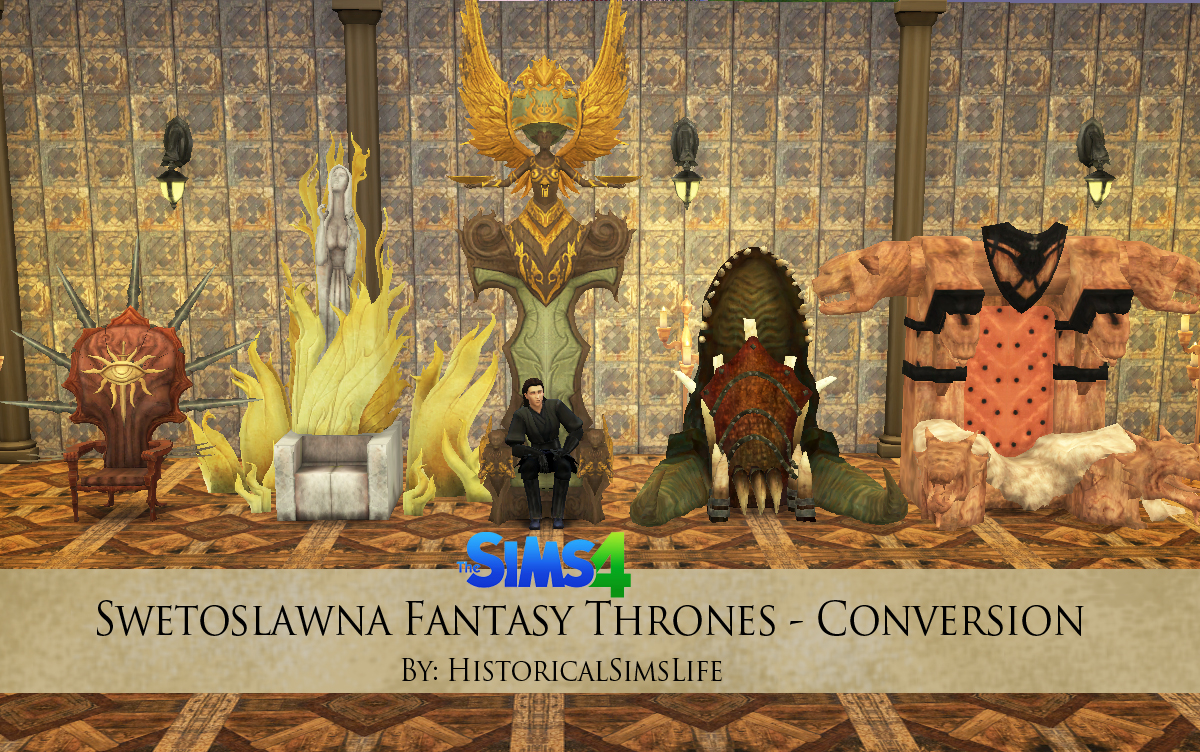 TS4: 5 Swetoslawna Throne Conversions | History Lover's Sims Blog