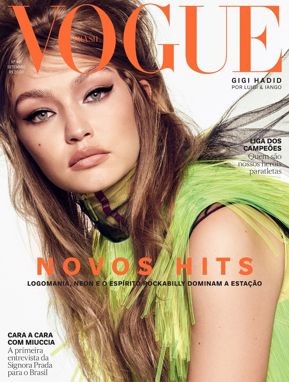 Gigi Hadid é capa da Vogue Brasil de Setembro - Acesso Cultural