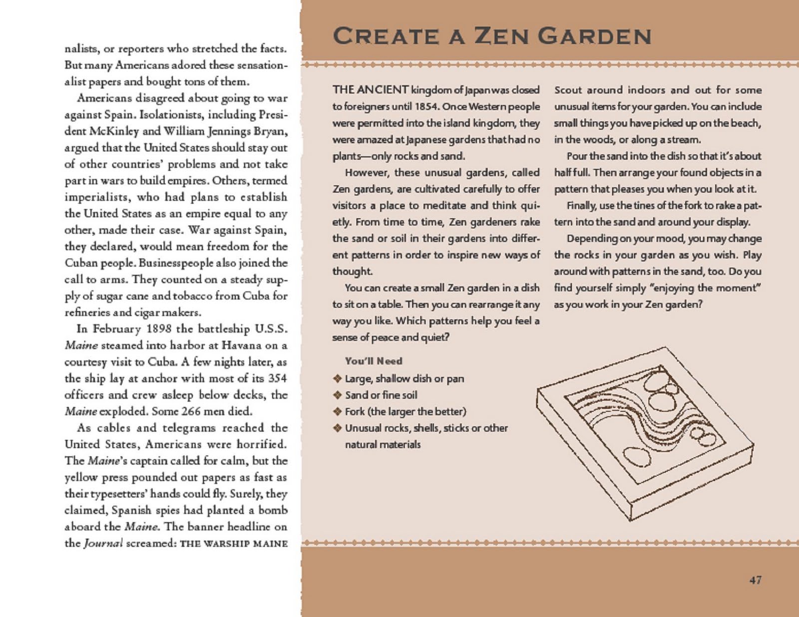 HANDS-ON-BOOKS: Info & Activities for Curious Kids: Create A Zen Garden