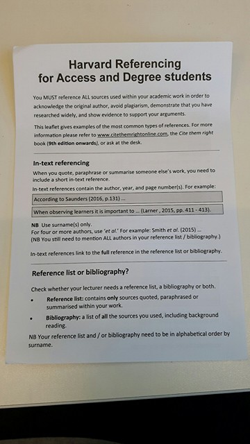 Introduction to Harvard Referencing and Plagiarism with Chris Smith