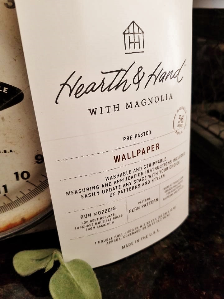 The Quaint Sanctuary: { DIY Cottage Kitchen Wallpaper Backsplash by ...