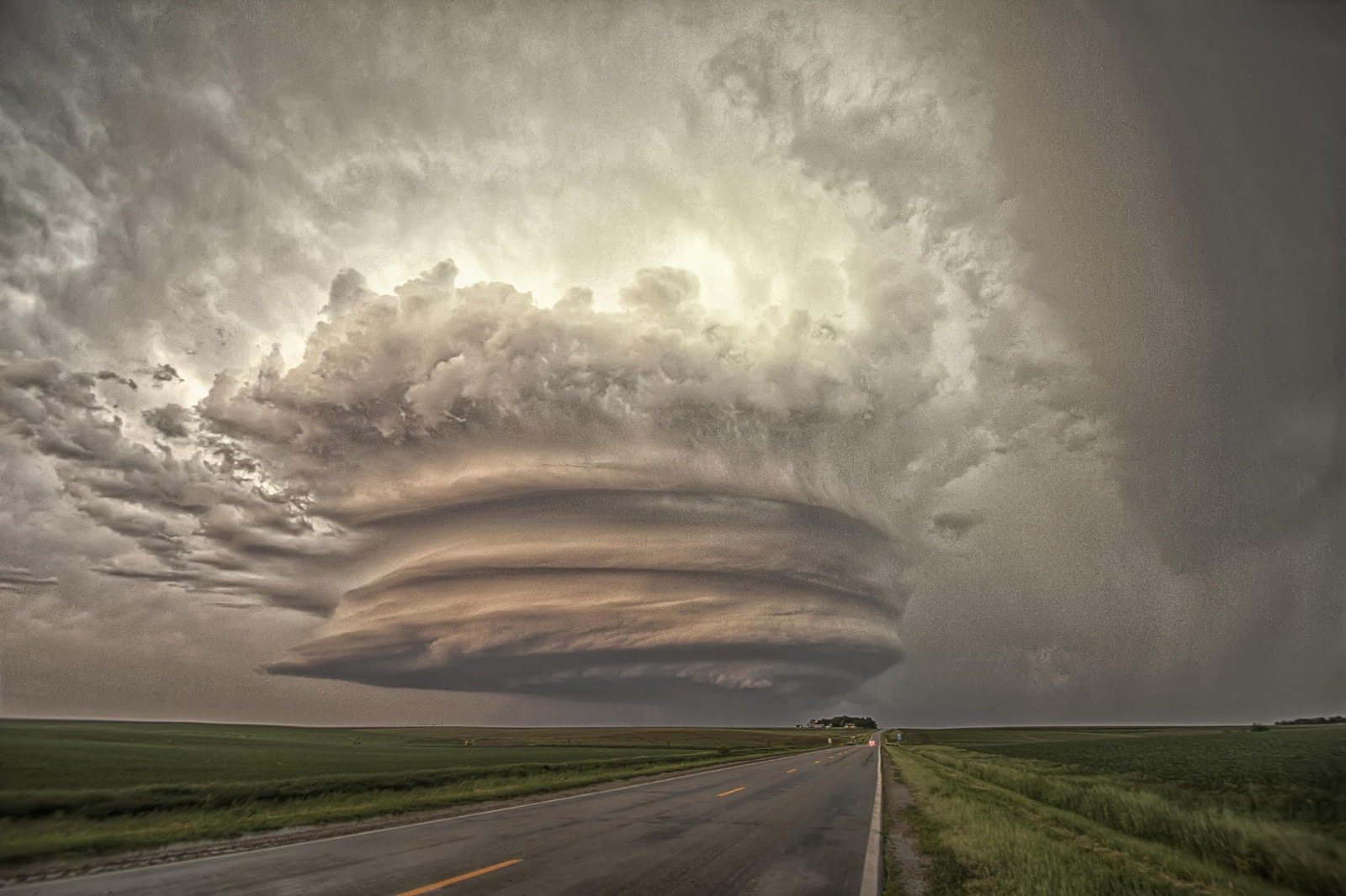 Dangerous Power of Nature : Supercell storm clouds Compilation
