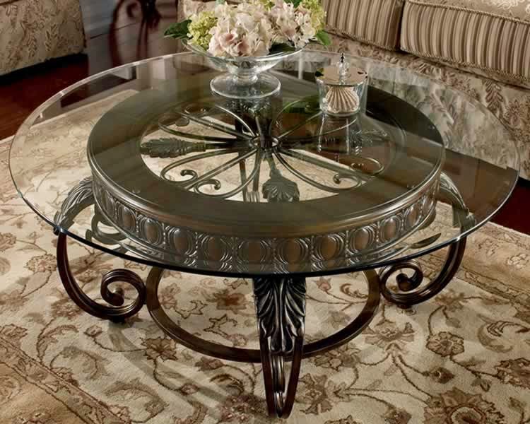 Round Glass Coffee Tables, A Classic Updated ~ Glass Table Top
