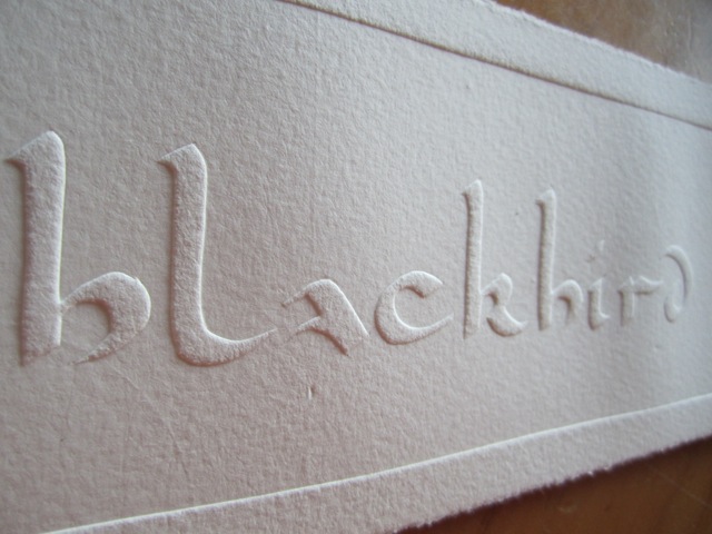 Paper Ponderings: Embossing a book cover