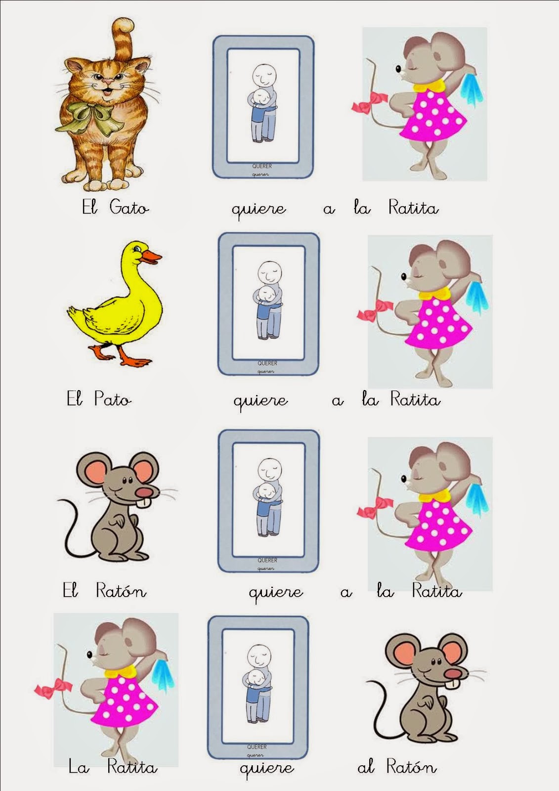 LOS COLORES DEL ARC0IRIS: CUENTO LA RATITA `PRESUMIDA