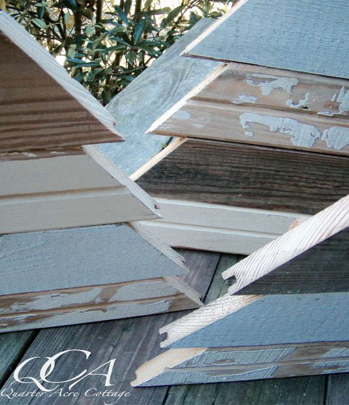 Quarter Acre Cottage: Salvaged Wood Trees with a Story