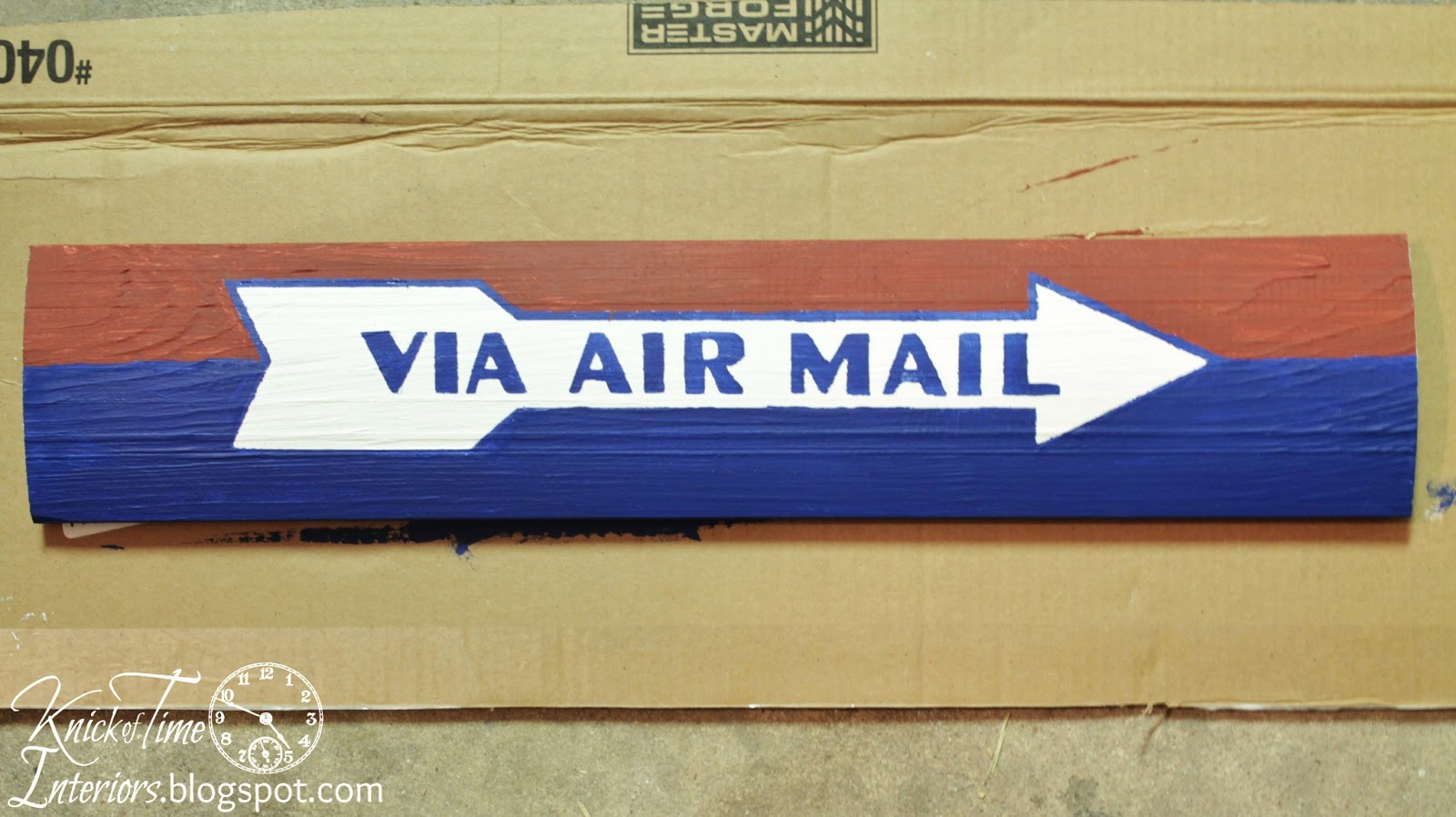 Air Mail Sign {How-To} - Knick of Time