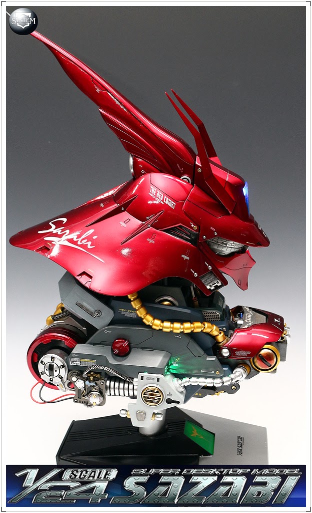 GUNDAM GUY: 1/24 Sazabi Head - Painted Build