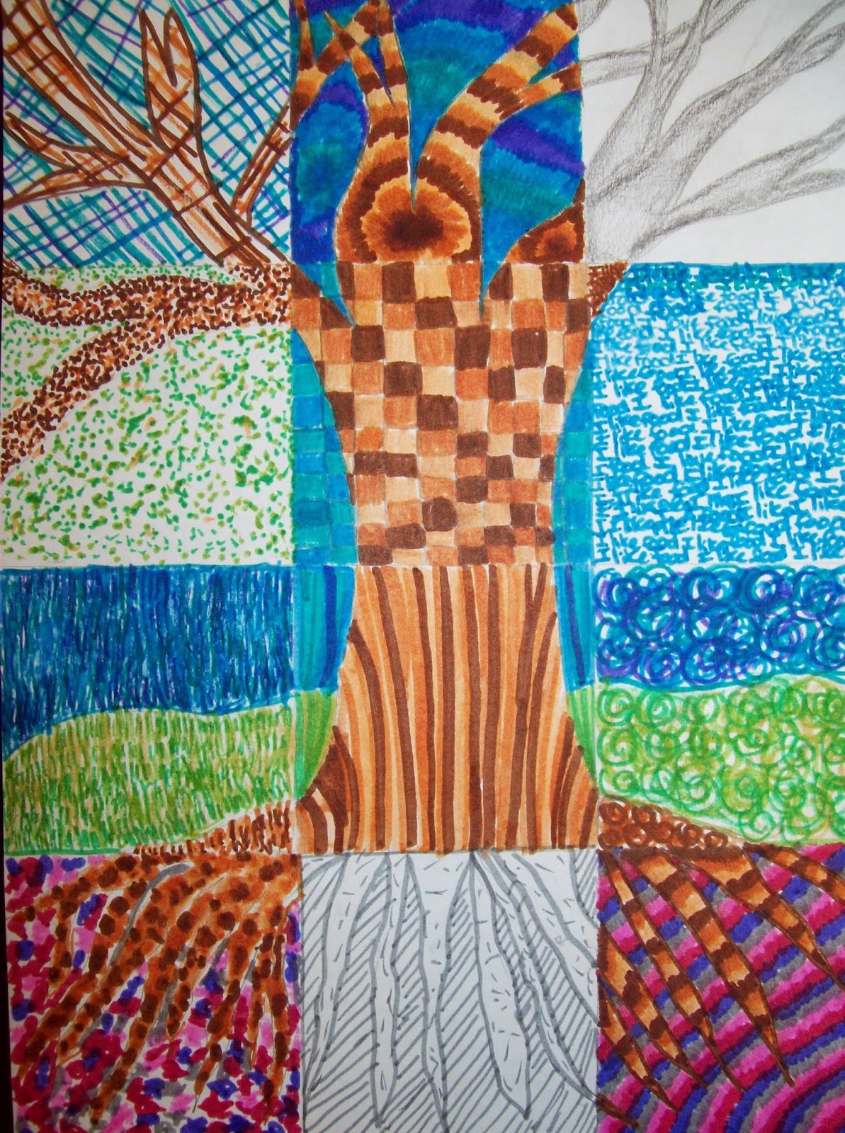 my artful nest: a tree full of techniques