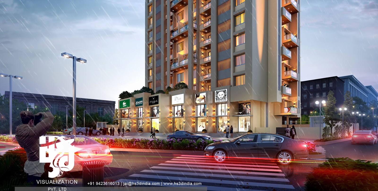 3D EXTERIOR NIGHT RENDERING