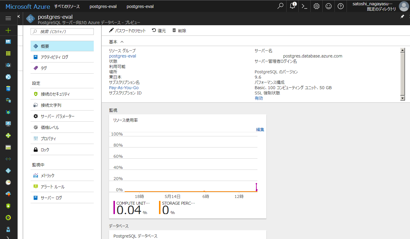 Postgresql Deep Dive Azure Database For Postgresqlにアクセスしてみた