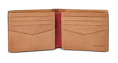 Boutique Malaysia: Fossil Lane Leather Bifold Mens Wallet