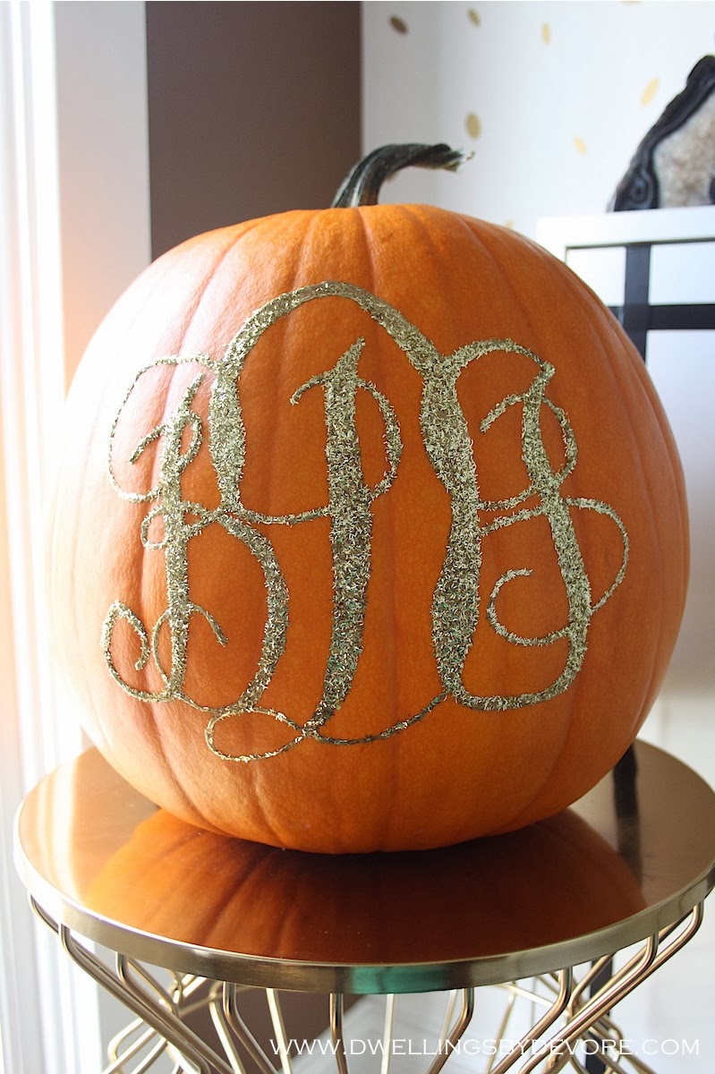 Dwellings By DeVore: DIY Monogram Pumpkin