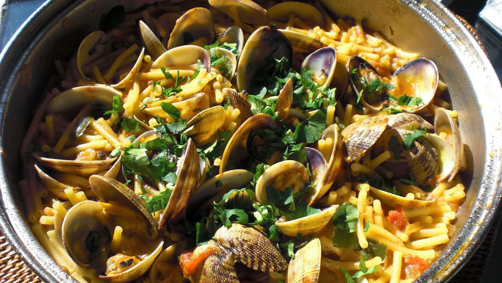 El bloc de la mami: fideus amb cloïsses