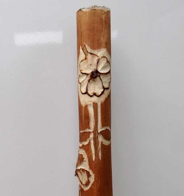 Burning Desire: Pyrography and Scroll Saw: Walking Stick