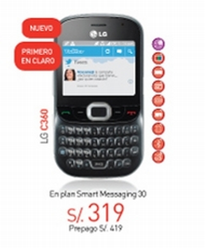 CLARO QUE TIENES MAS: LG C360 en Claro