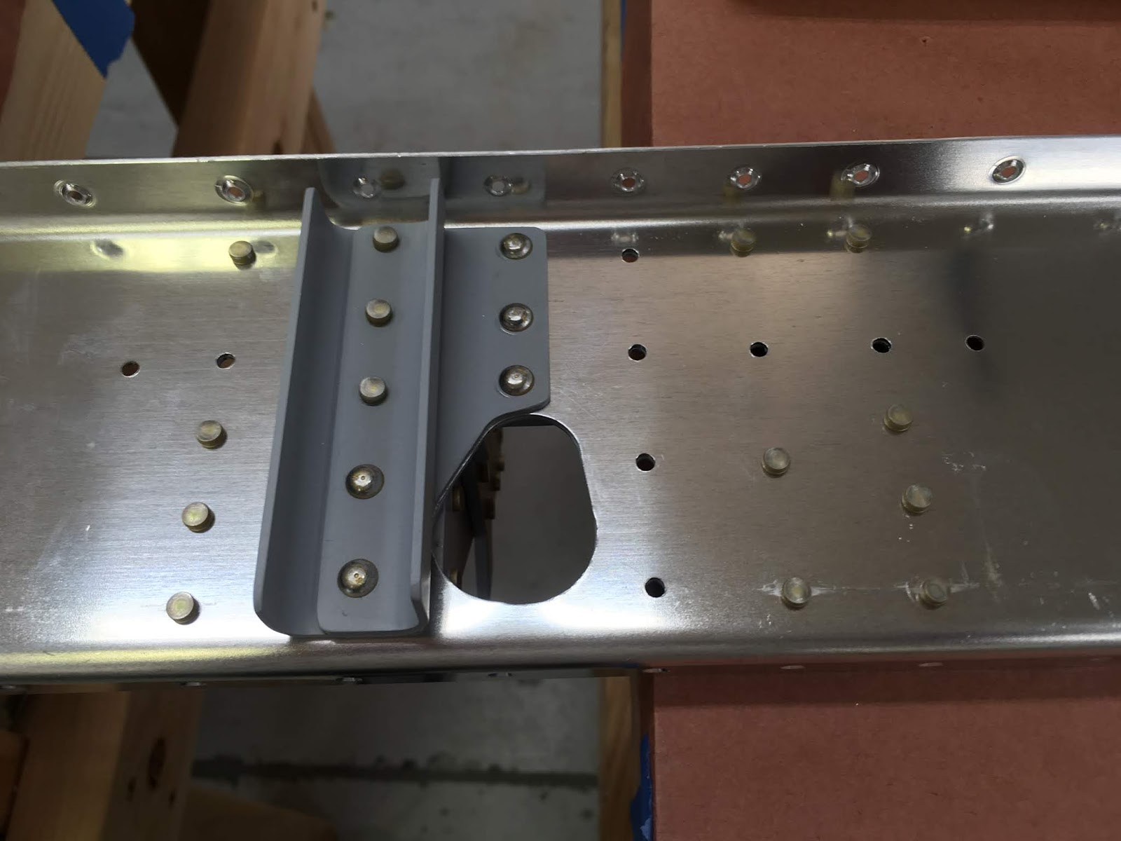Alex's RV-14A Build Log: Section 15 - Rear Spar (Completed, left side)