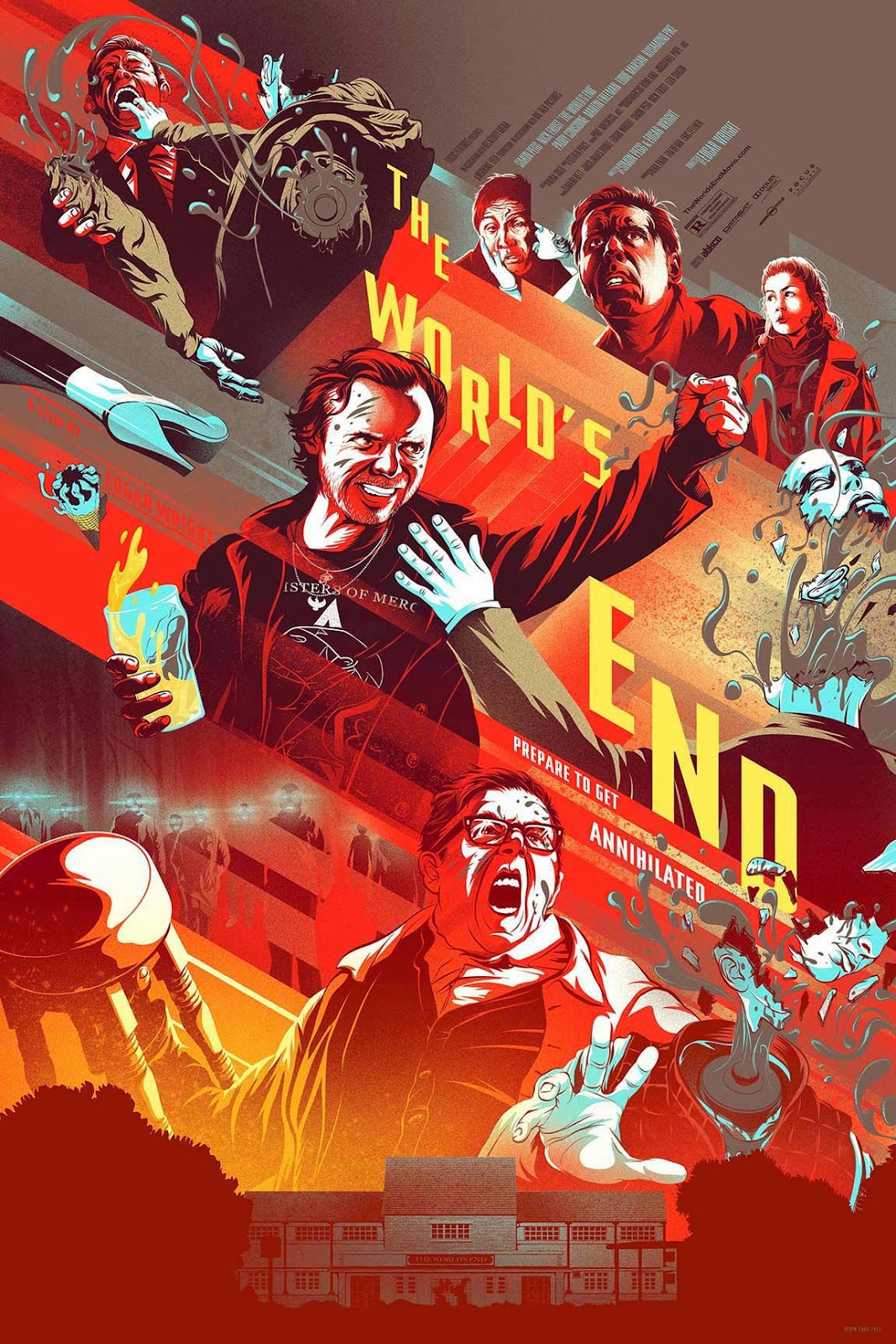 INSIDE THE ROCK POSTER FRAME BLOG: Kevin Tong The World's End Poster ...