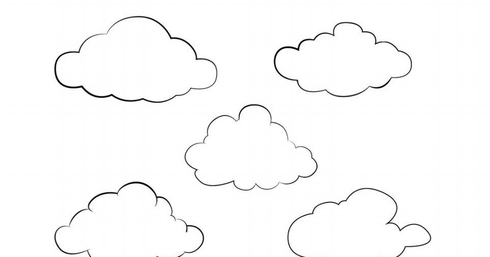 Inspirasi 35+ Sketsa Gambar Awan