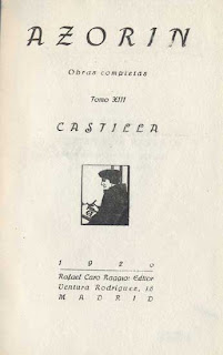 Neonovecentismo: Castilla y Azorín