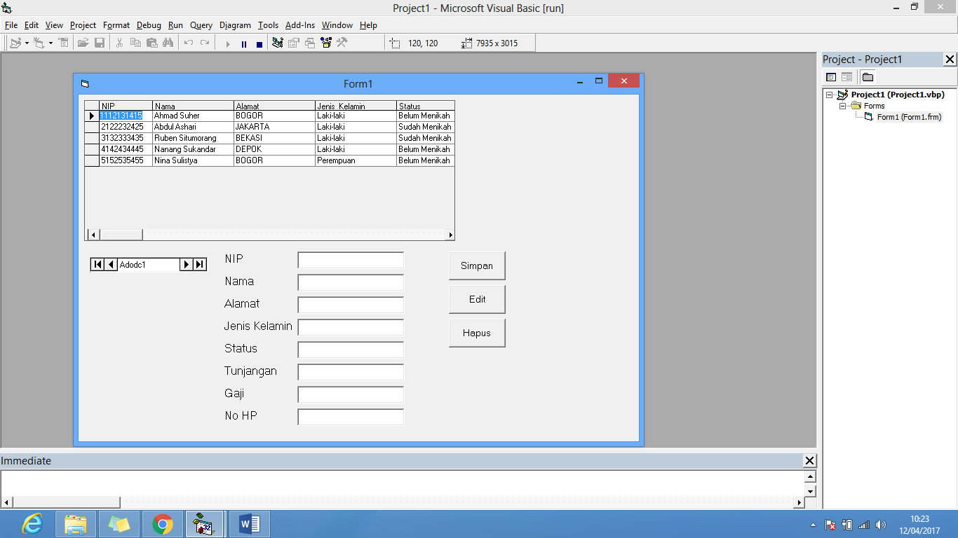 Tugas Kuliah: Membuat Database MySql dengan Visual Basic 6.0 Tugas Kuliah: Membuat Database MySql dengan Visual Basic 6.0
