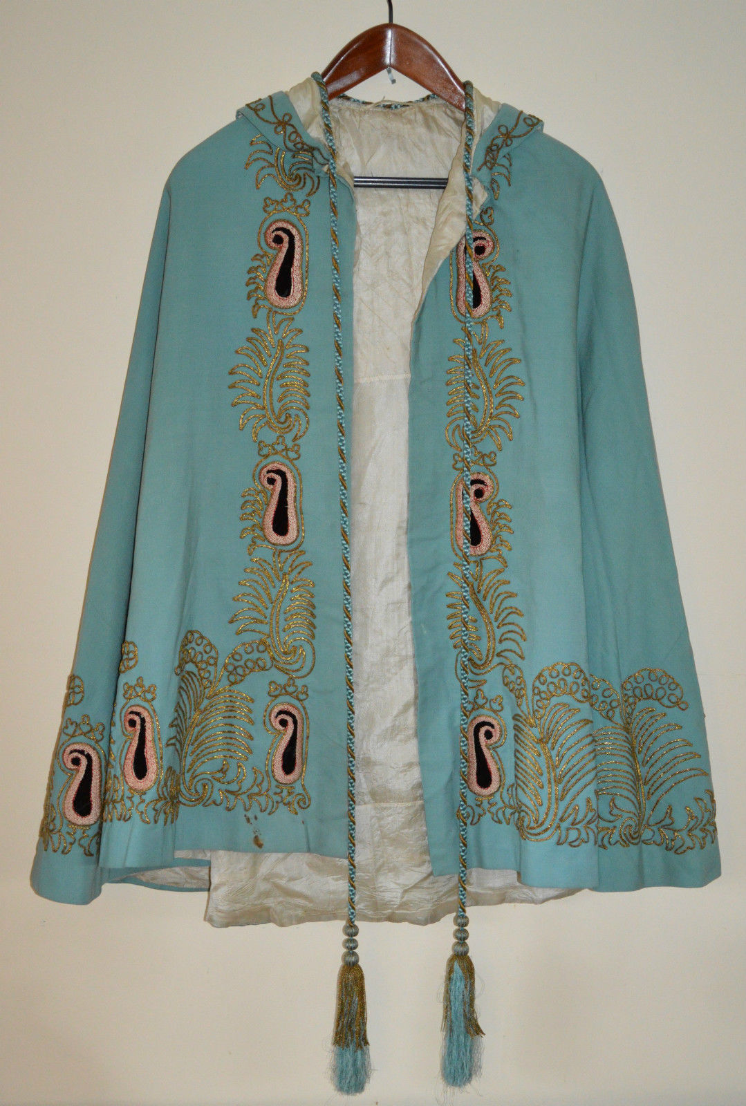 All The Pretty Dresses: Victorian Short Cape in Turquoise with Paisley ...