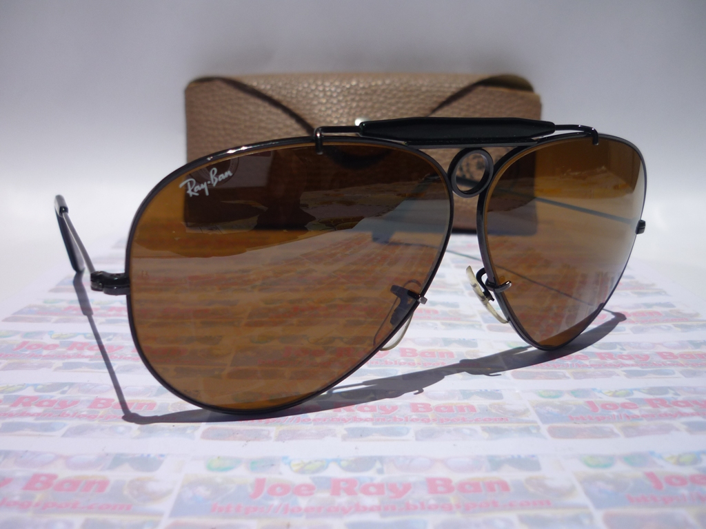 Ray Ban Shooter Black Chrome B15 TGM 62mm[SOLD] ~ Joe Ray Ban