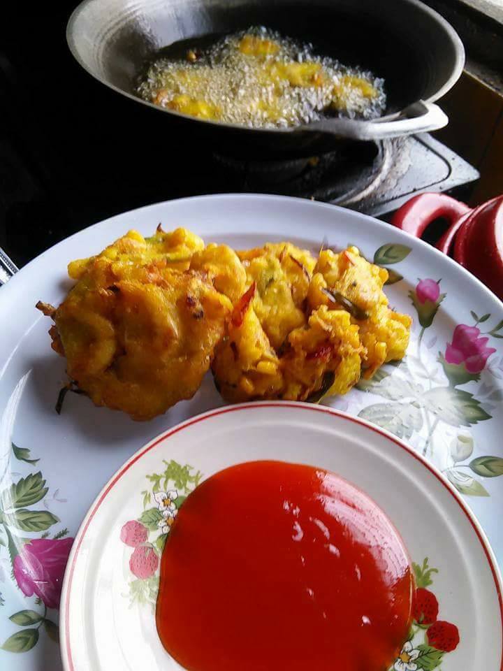 Resepi cucur udang jagung.